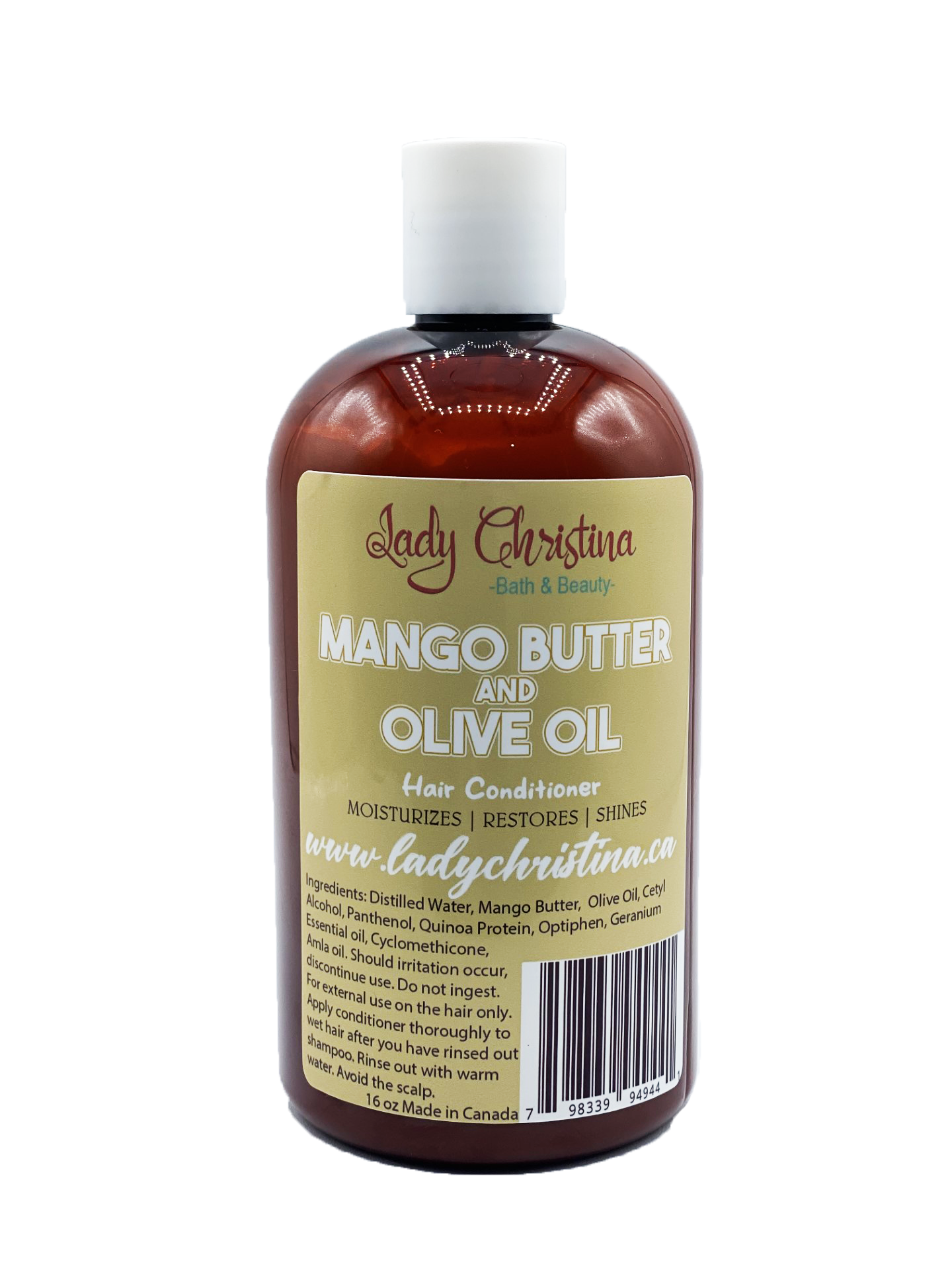 Mango Butter & Olive Oil Hair Conditioner | Deep Moisture & Frizz Control
